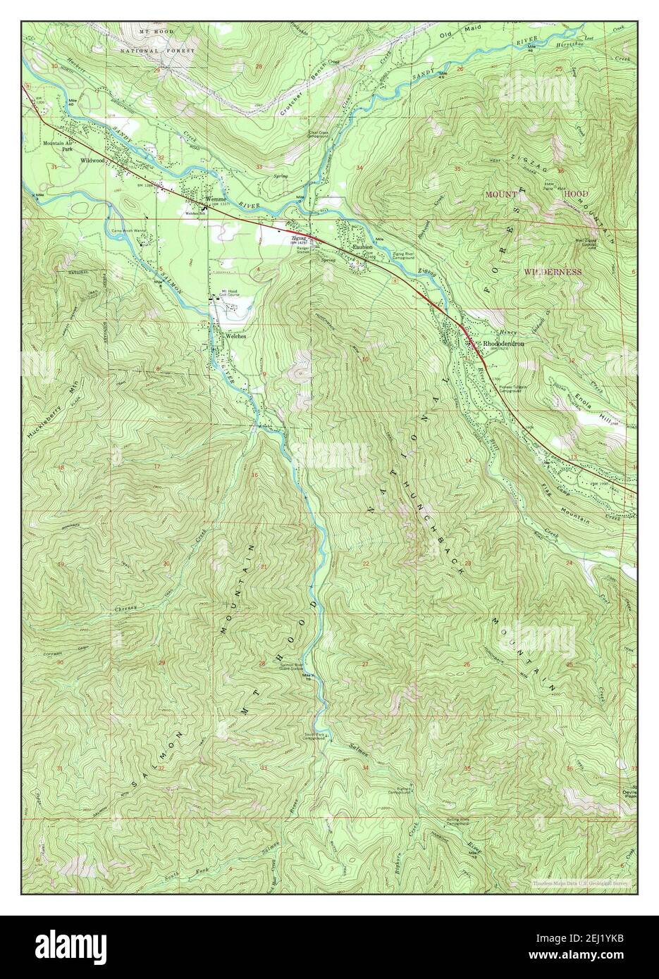 Rhododendron, Oregon, map 1962, 1:24000, United States of America by ...