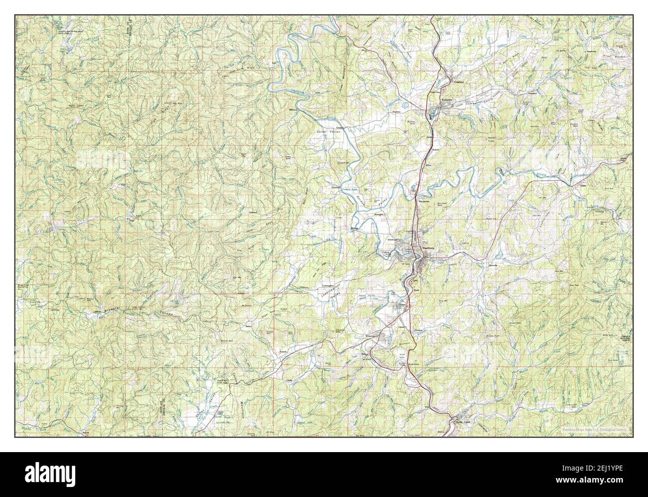 Map of roseburg hi-res stock photography and images - Alamy