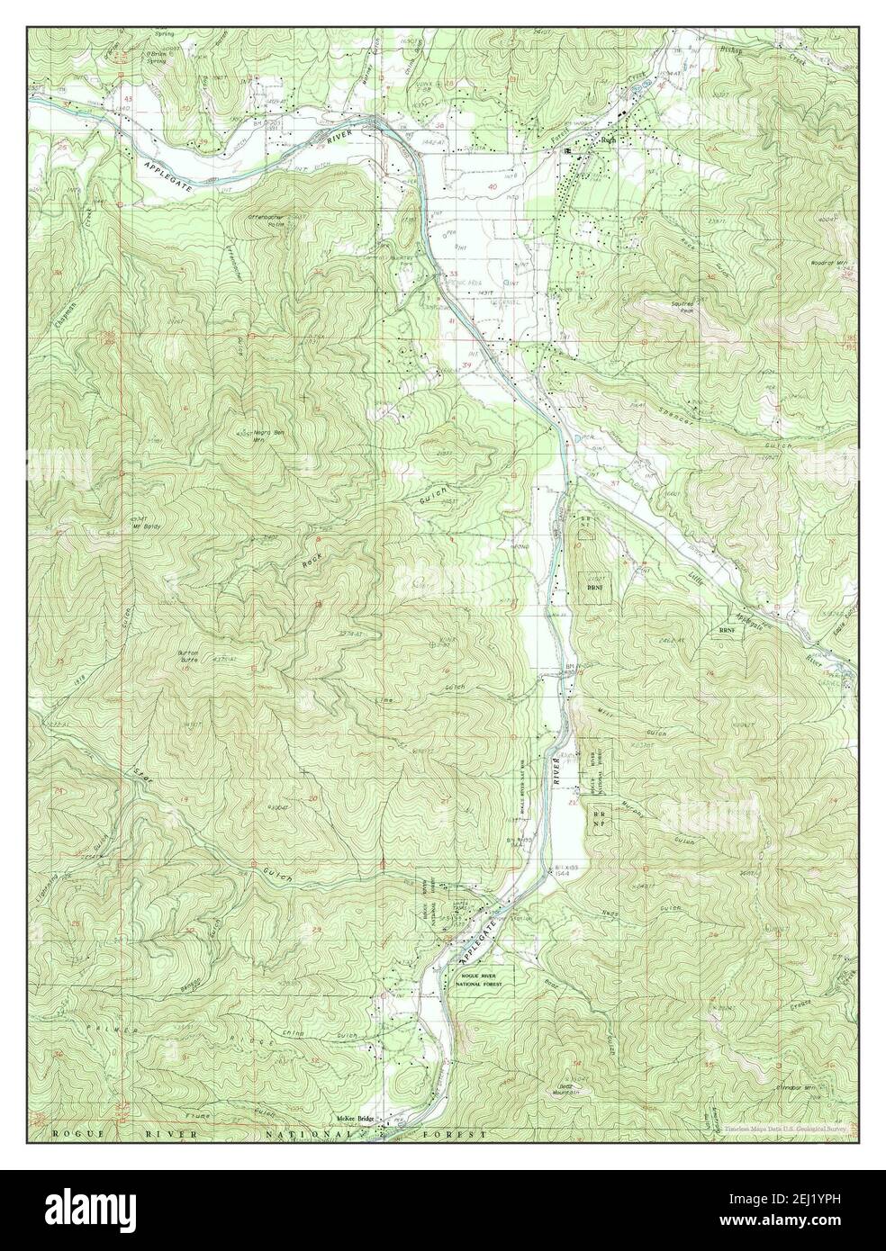 Ruch, Oregon, map 1983, 1:24000, United States of America by Timeless ...