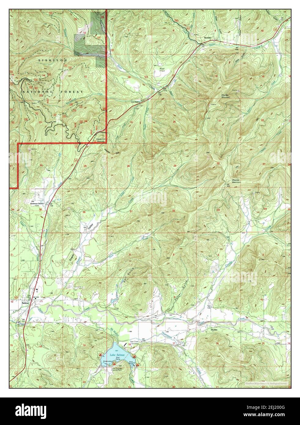 Selma, Oregon, map 1996, 1:24000, United States of America by Timeless ...