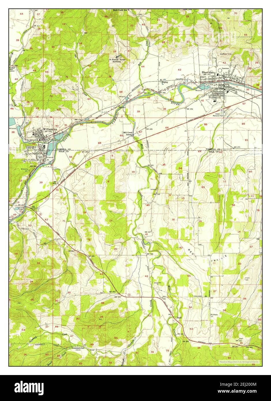 Sheridan map Cut Out Stock Images & Pictures - Alamy