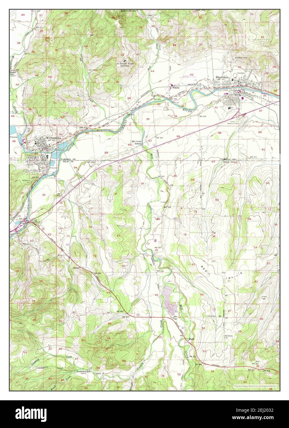Sheridan map Cut Out Stock Images & Pictures - Alamy