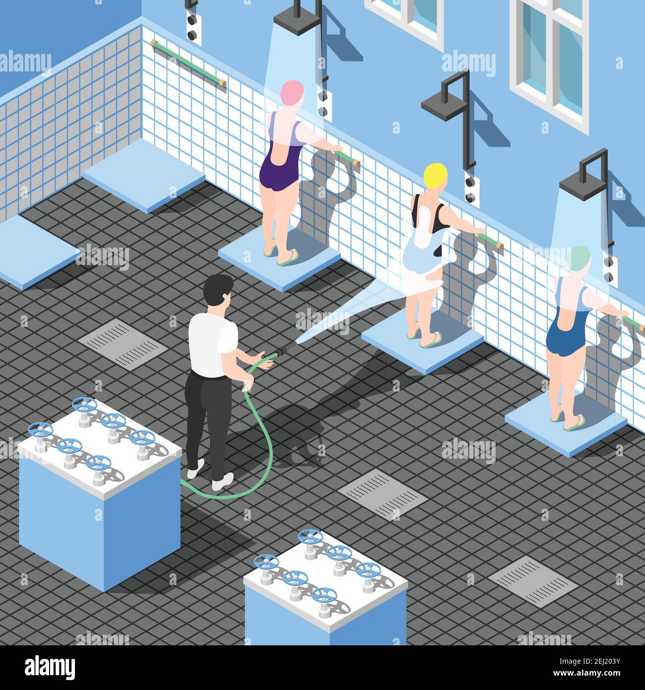 Hydrotherapy cure Stock Vector Images - Alamy