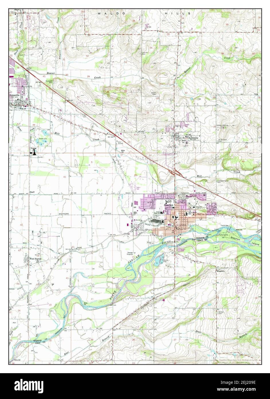 Stayton, Oregon, map 1969, 1:24000, United States of America by ...