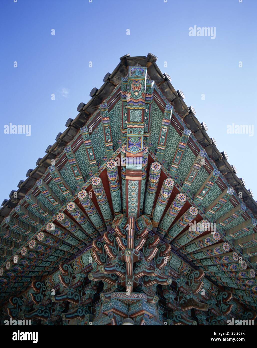 Asia,South Korea, Kyongju, Pulguksa Temple, Traditional Korean Roofing ...
