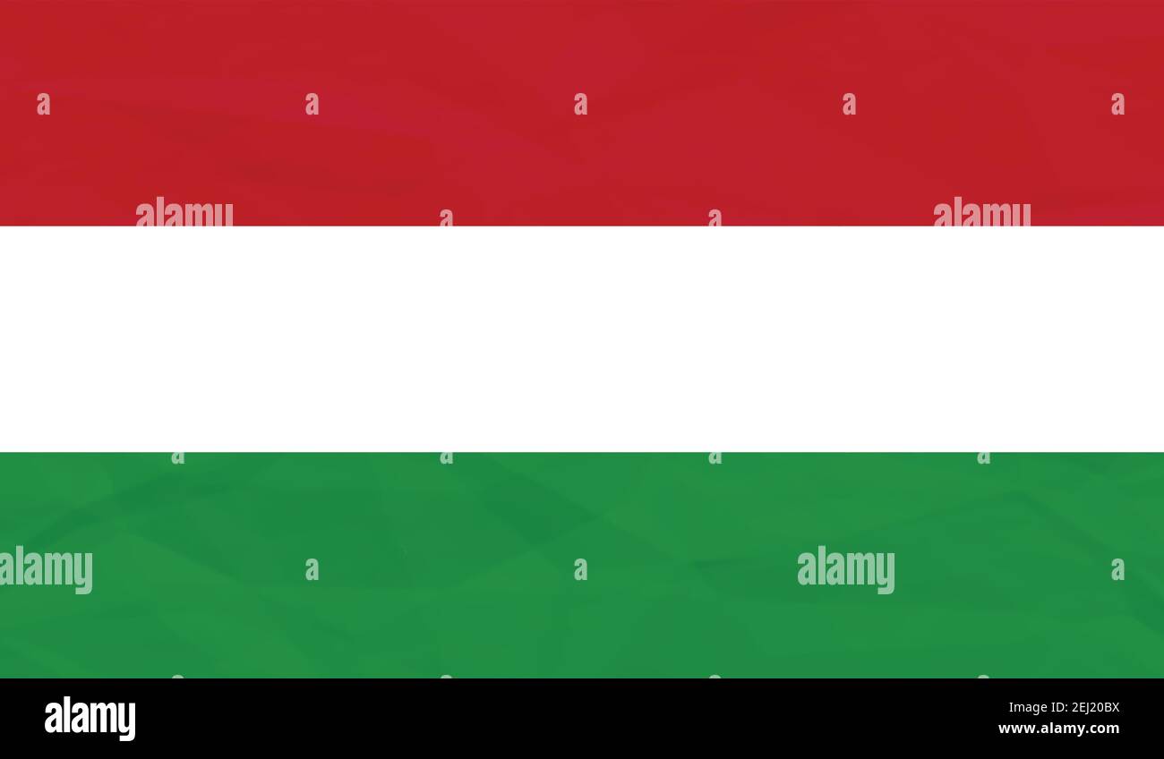 Hungary Flag. Grunge brush stroke with Hungary Flag isolated on grey ...