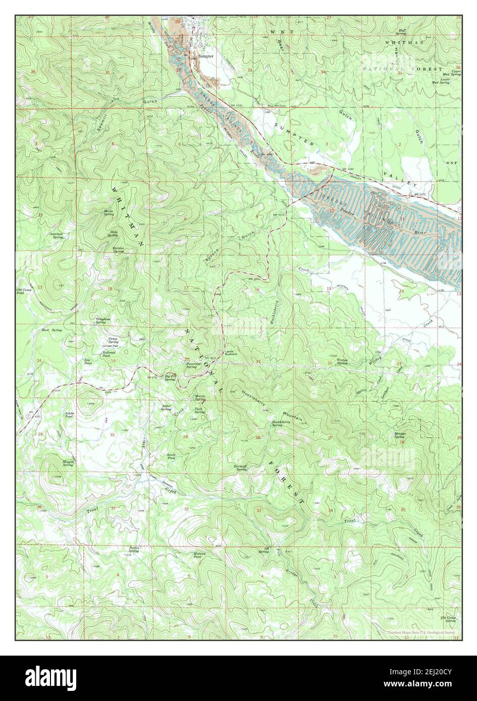Sumpter, Oregon, map 1972, 1:24000, United States of America by ...