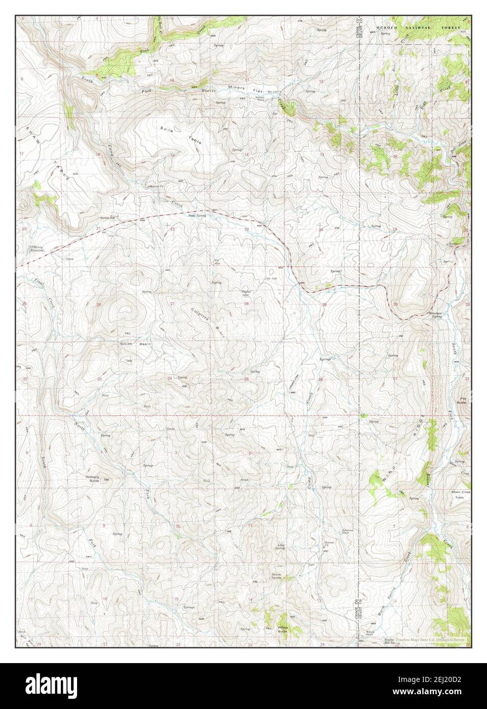 Suplee, Oregon, map 1981, 1:24000, United States of America by Timeless ...