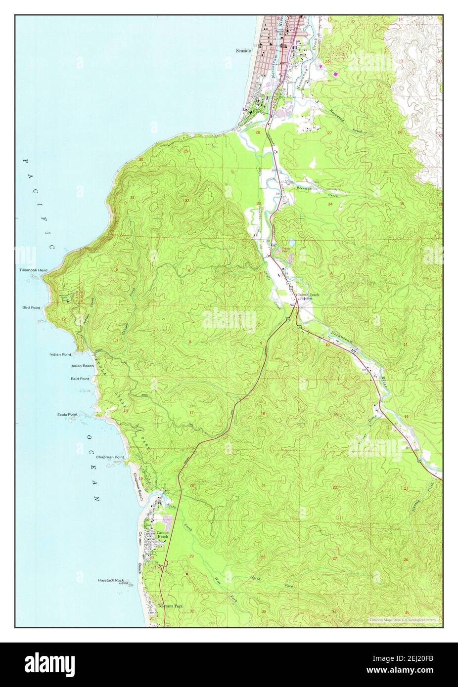 Map Of Tillamook High Resolution Stock Photography and Images - Alamy