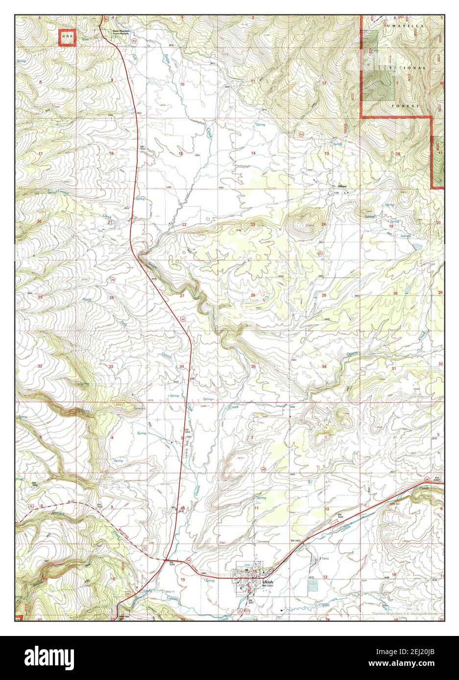 Ukiah map hi-res stock photography and images - Alamy