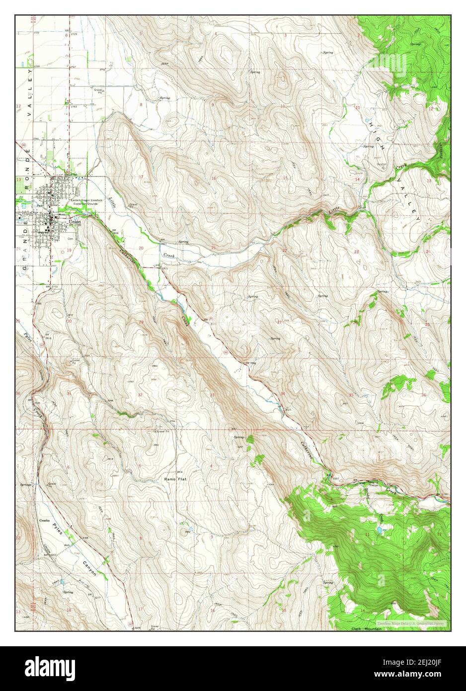 Union, Oregon, map 1965, 1:24000, United States of America by Timeless ...