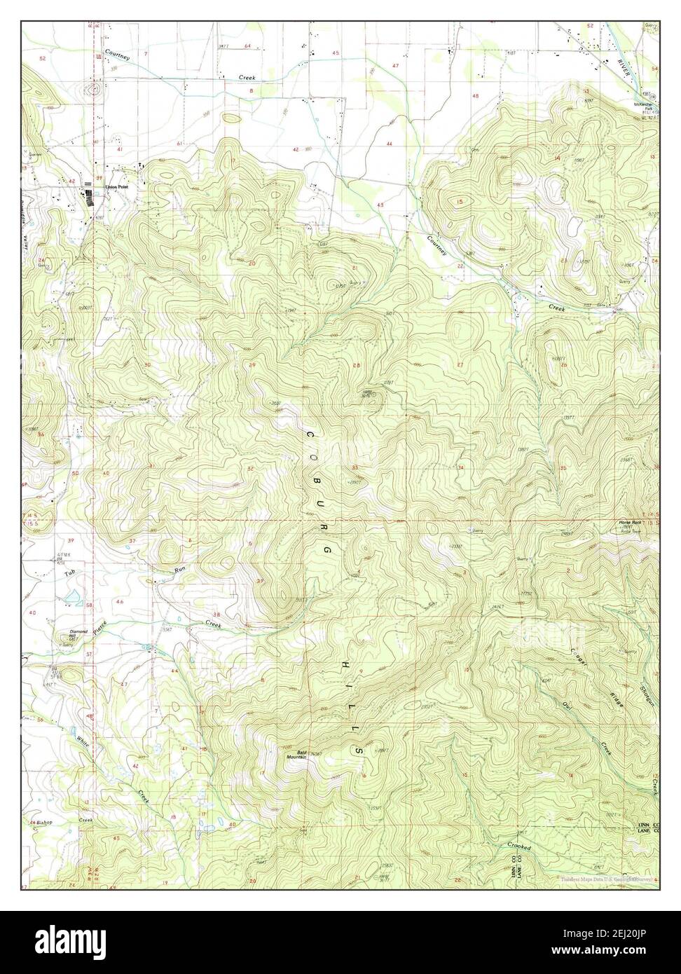 Union oregon map hi-res stock photography and images - Alamy