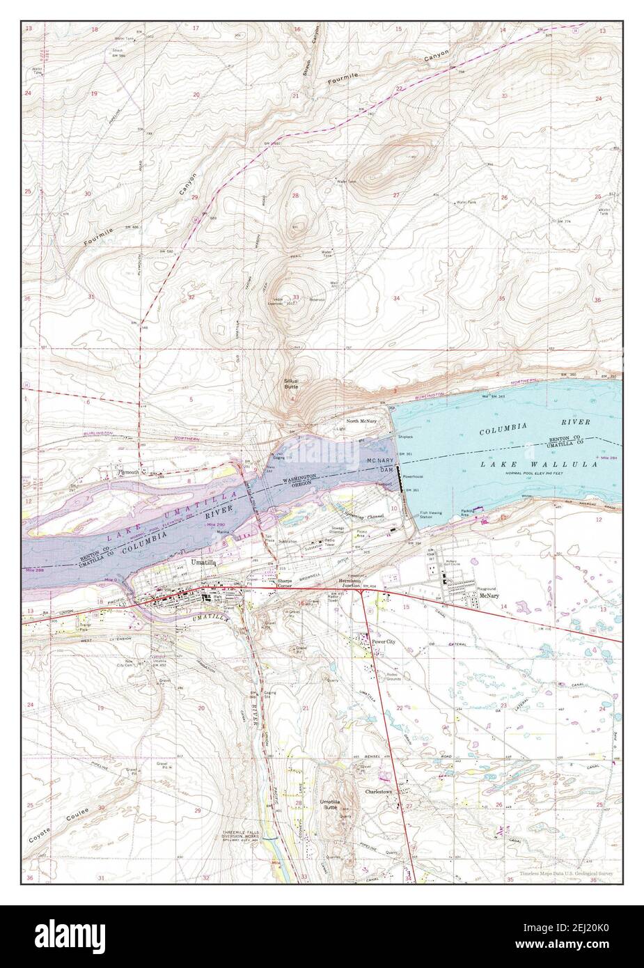 Umatilla, Oregon, map 1962, 1:24000, United States of America by ...