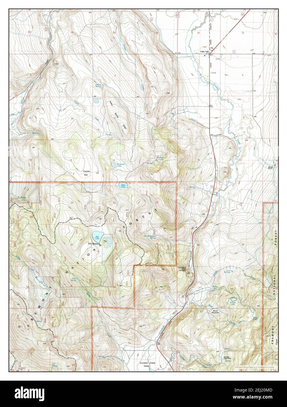 Valley Falls, Oregon, map 2004, 1:24000, United States of America by ...
