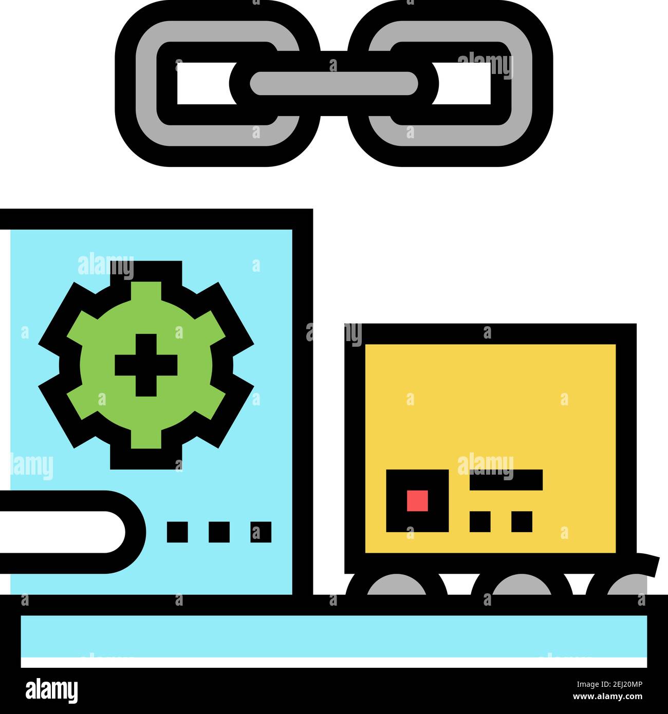 supply chain color icon vector illustration Stock Vector Image & Art ...