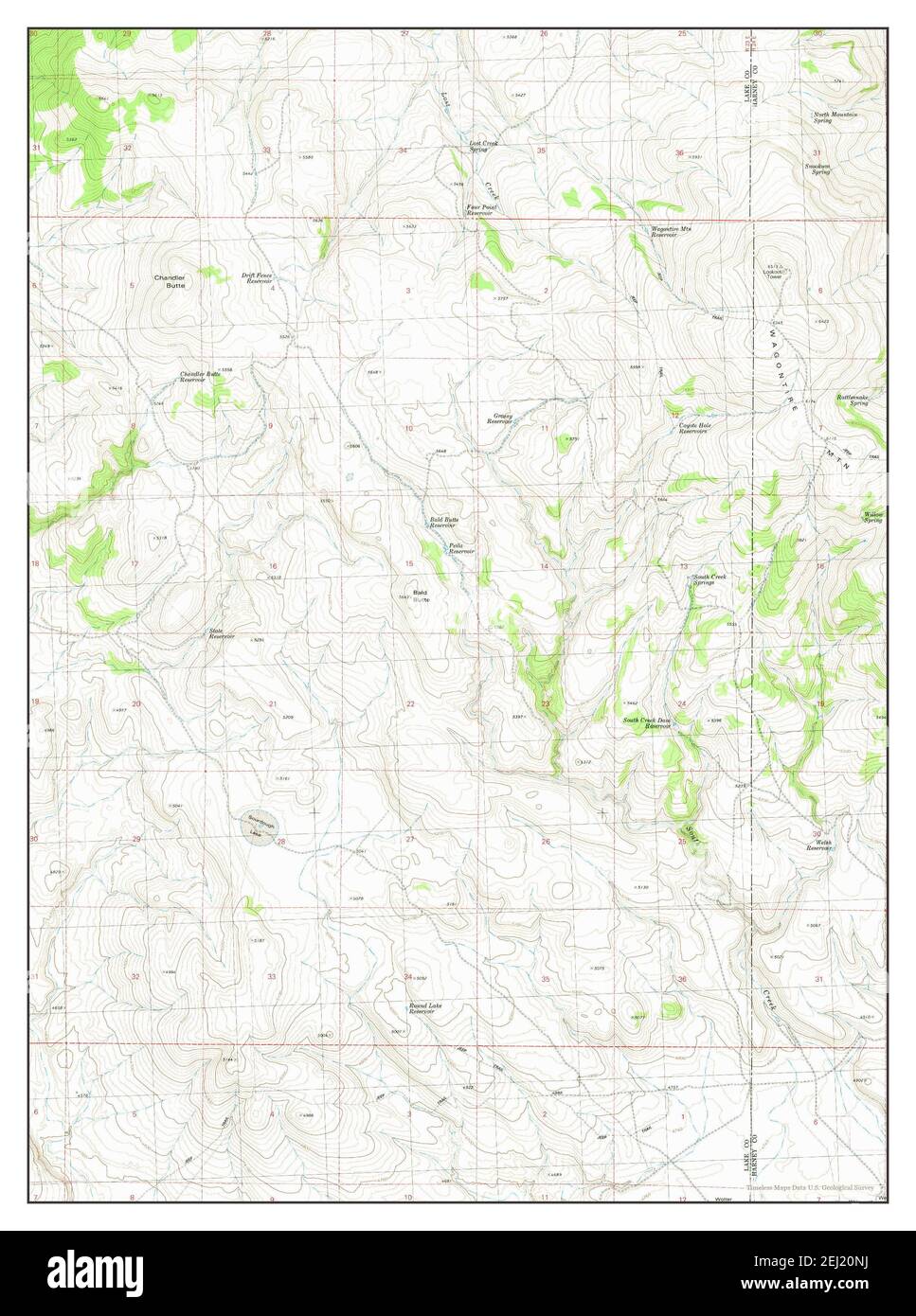 Map of wagontire hi-res stock photography and images - Alamy