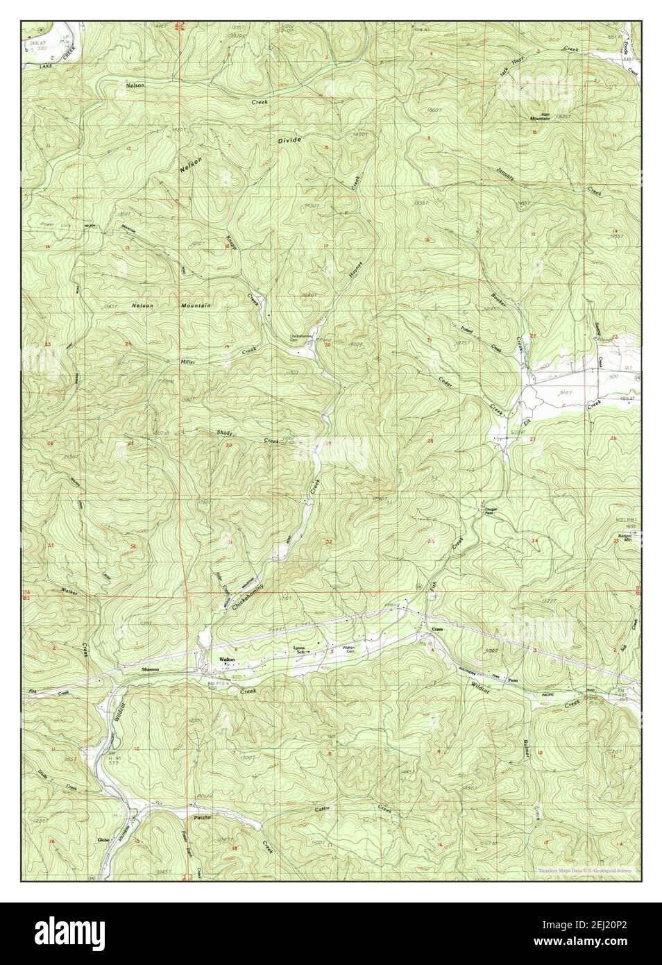 Walton, Oregon, map 1984, 1:24000, United States of America by Timeless ...