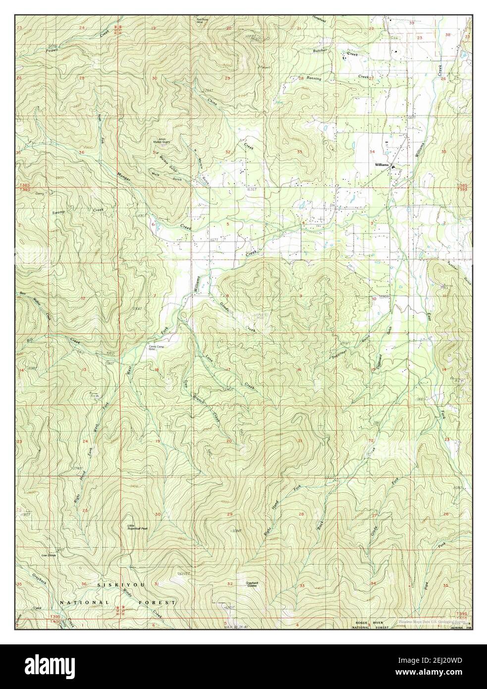 Williams, Oregon, map 1986, 1:24000, United States of America by ...