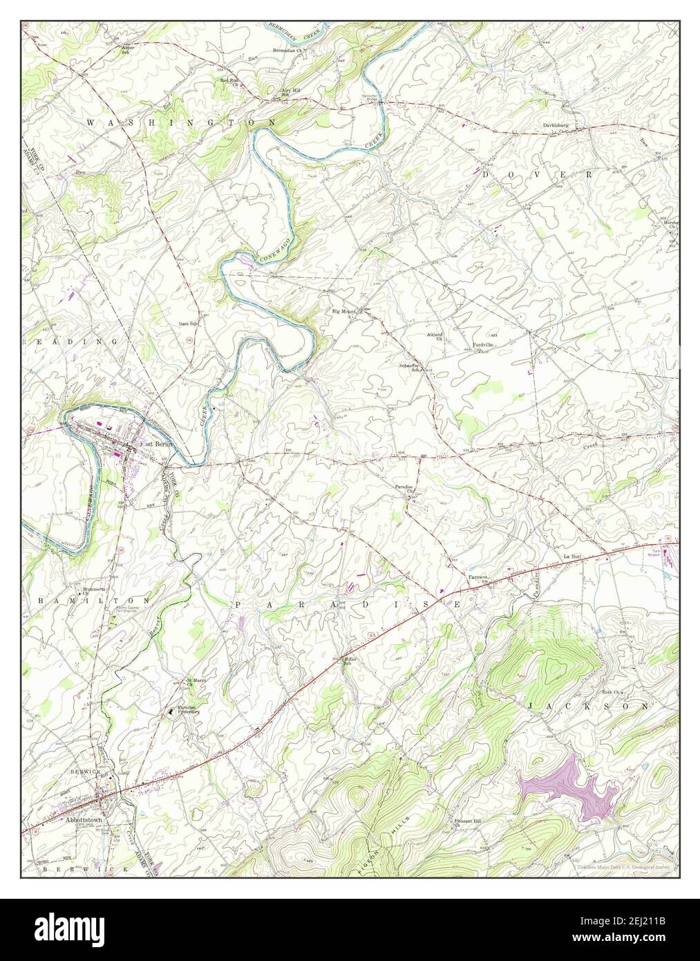 Map of abbottstown hi-res stock photography and images - Alamy