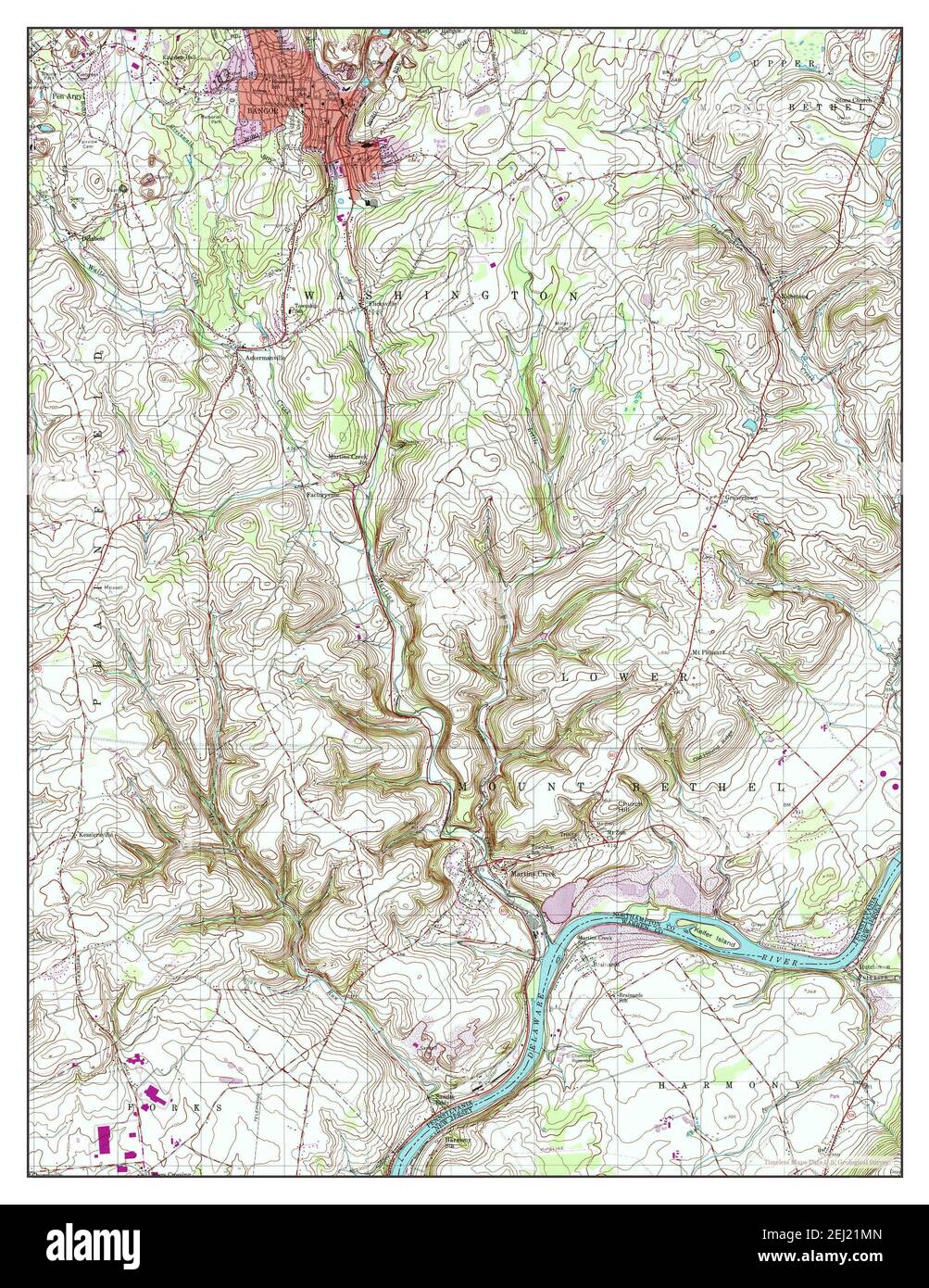 Bangor Map Cut Out Stock Images & Pictures - Alamy