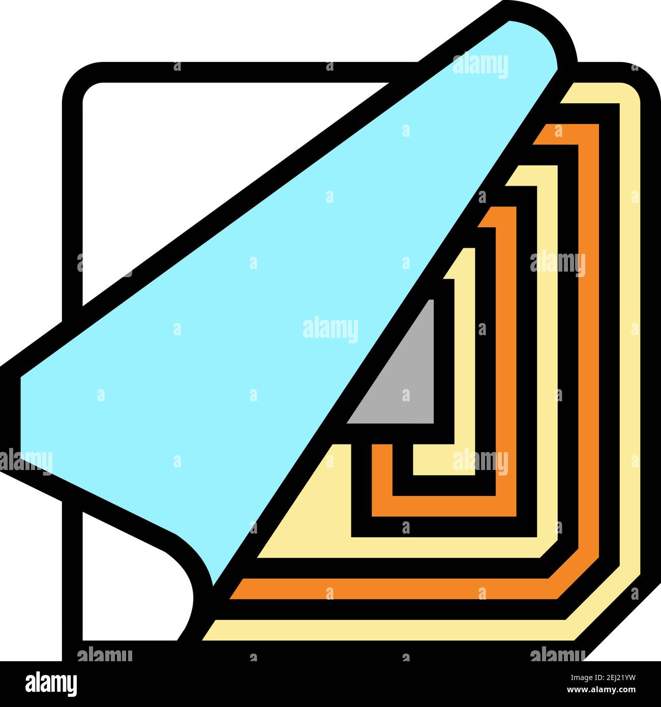 chip rfid copper wire component color icon vector illustration Stock ...