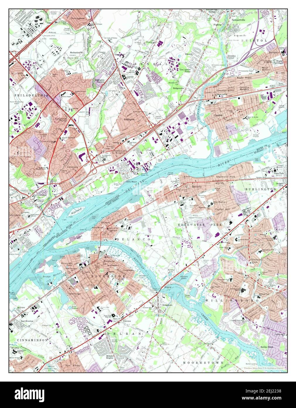 Beverly, Pennsylvania, map 1966, 1:24000, United States of America by ...
