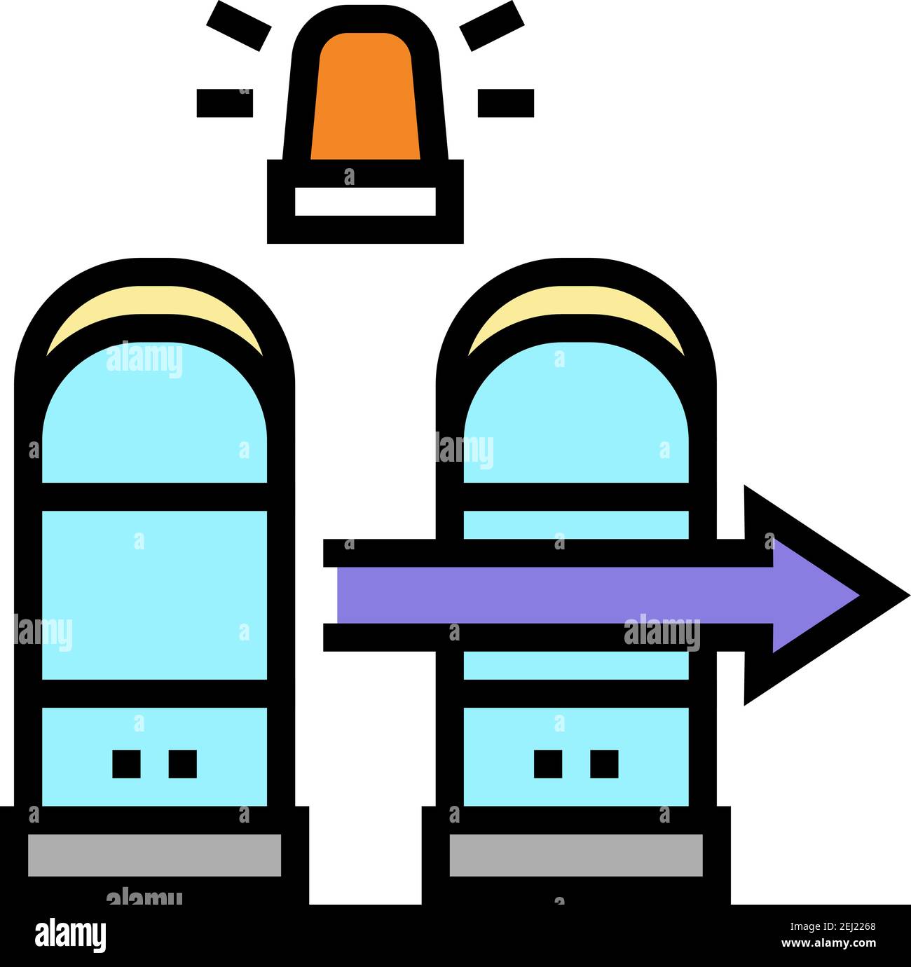 technology rfid for access color icon vector illustration Stock Vector ...