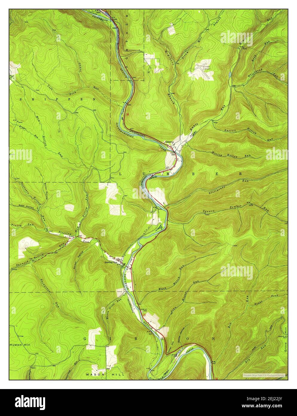 Cameron, Pennsylvania, map 1945, 1:24000, United States of America by ...