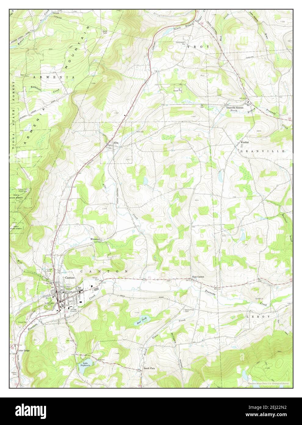 Canton, Pennsylvania, map 1970, 1:24000, United States of America by ...