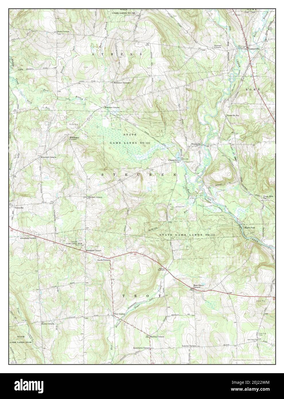 Centerville, Pennsylvania, map 1967, 1:24000, United States of America ...