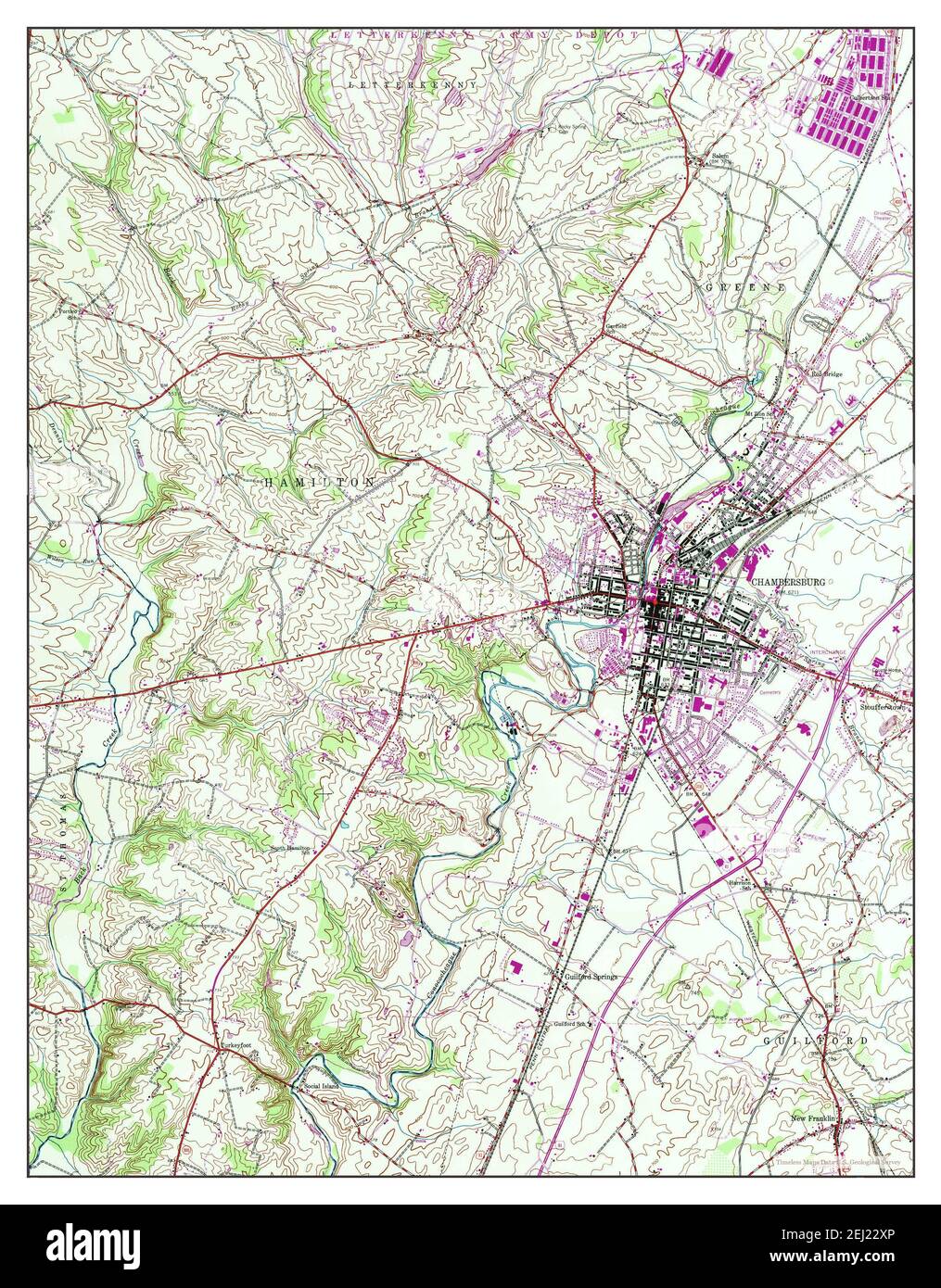 Map Of Chambersburg Pennsylvania 511 South 6th Street, Chambersburg PA