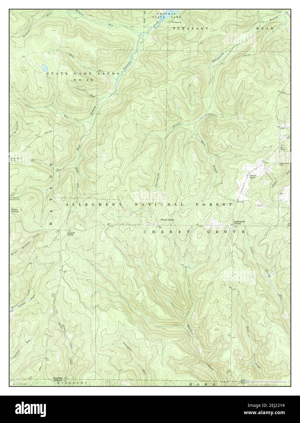 Cherry Grove, Pennsylvania, map 1966, 1:24000, United States of America ...