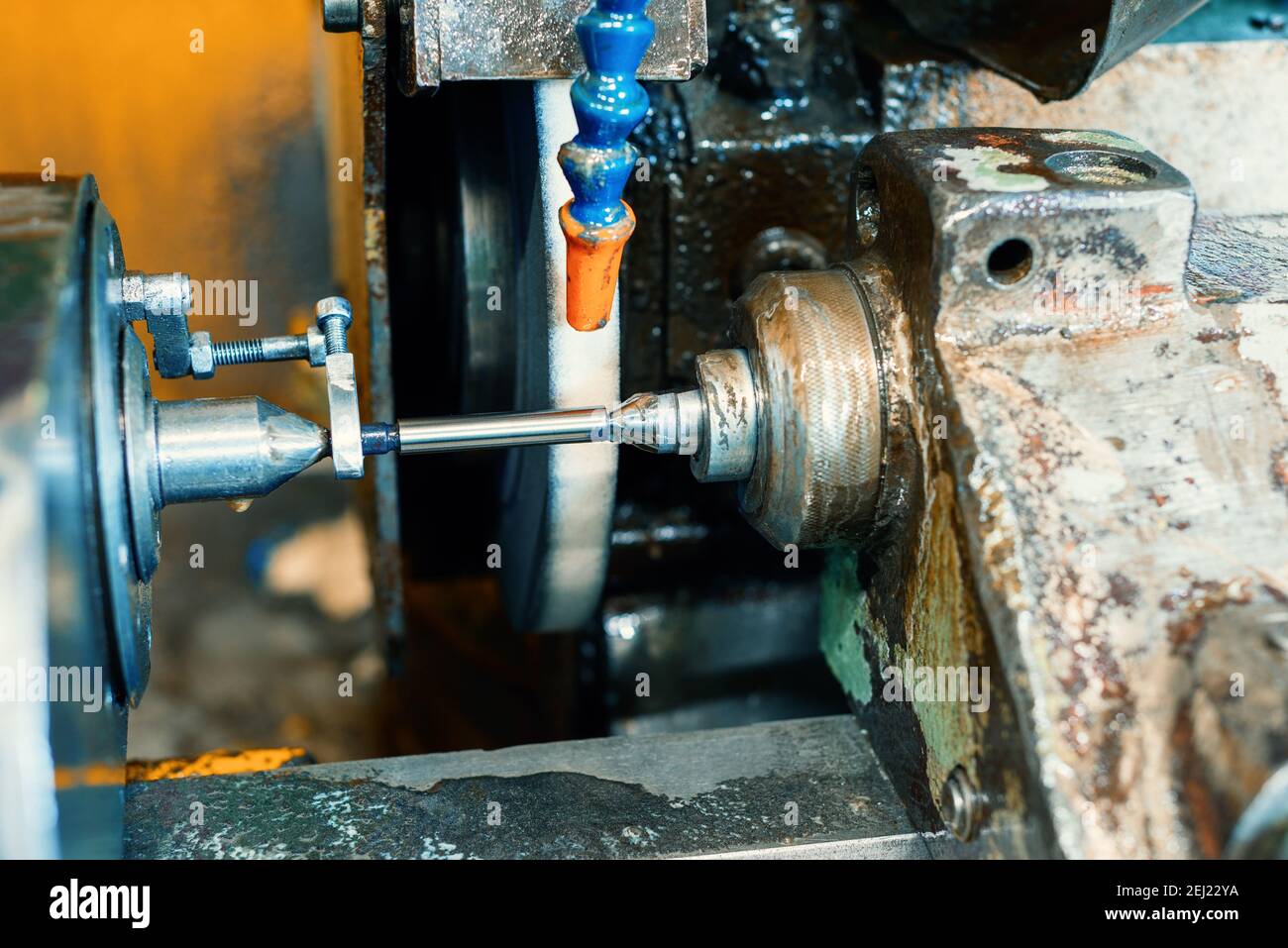 Internal grinding machine. Shop for metal machining Stock Photo - Alamy
