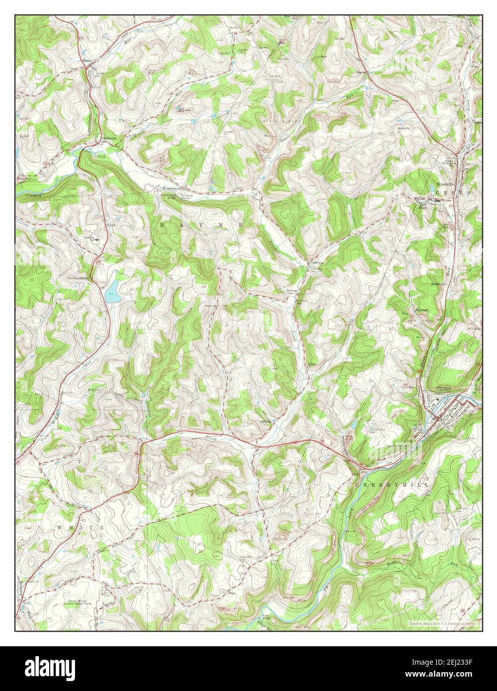 Clymer, Pennsylvania, map 1963, 1:24000, United States of America by ...