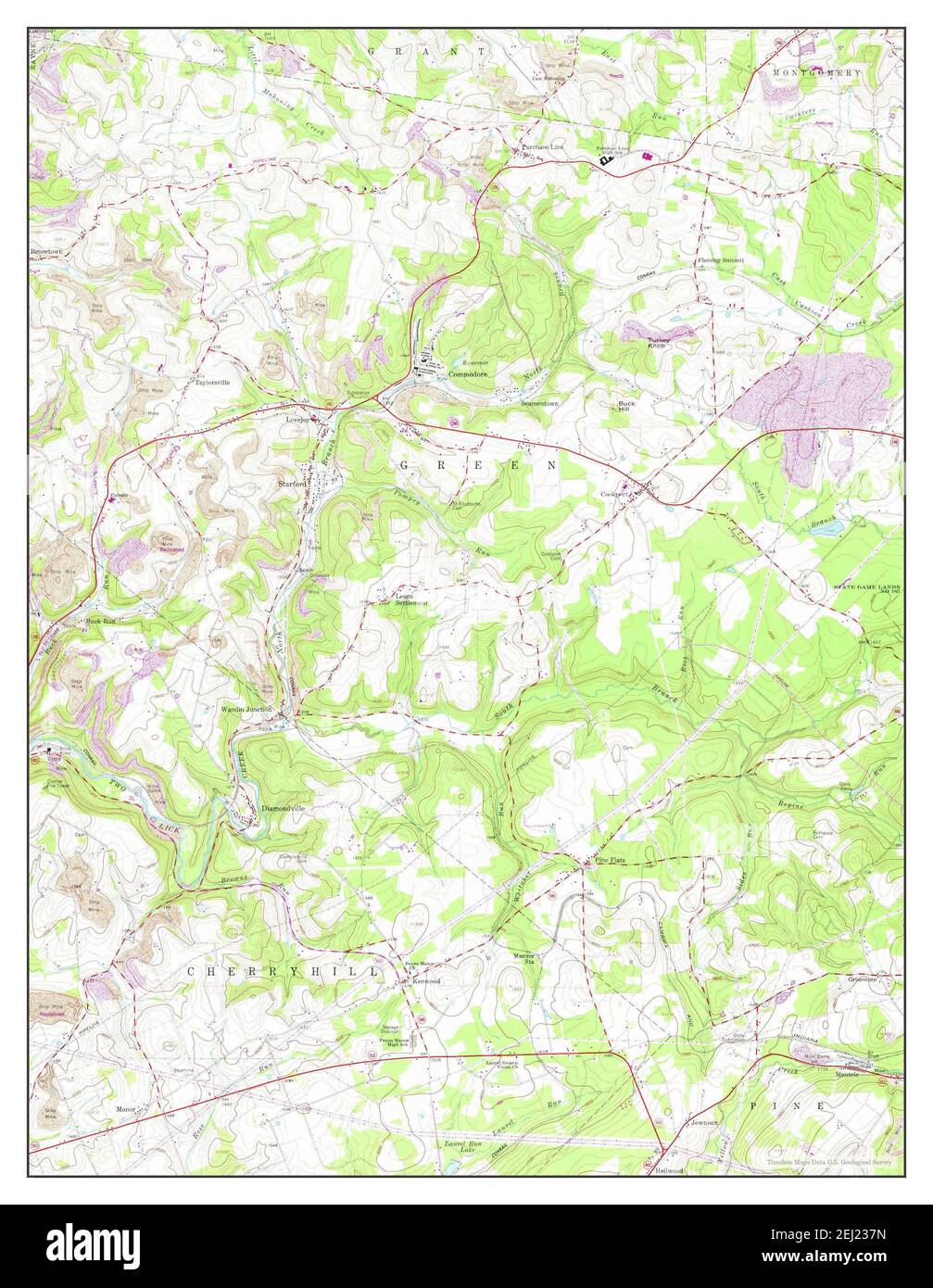 Commodore, Pennsylvania, map 1961, 1:24000, United States of America by ...