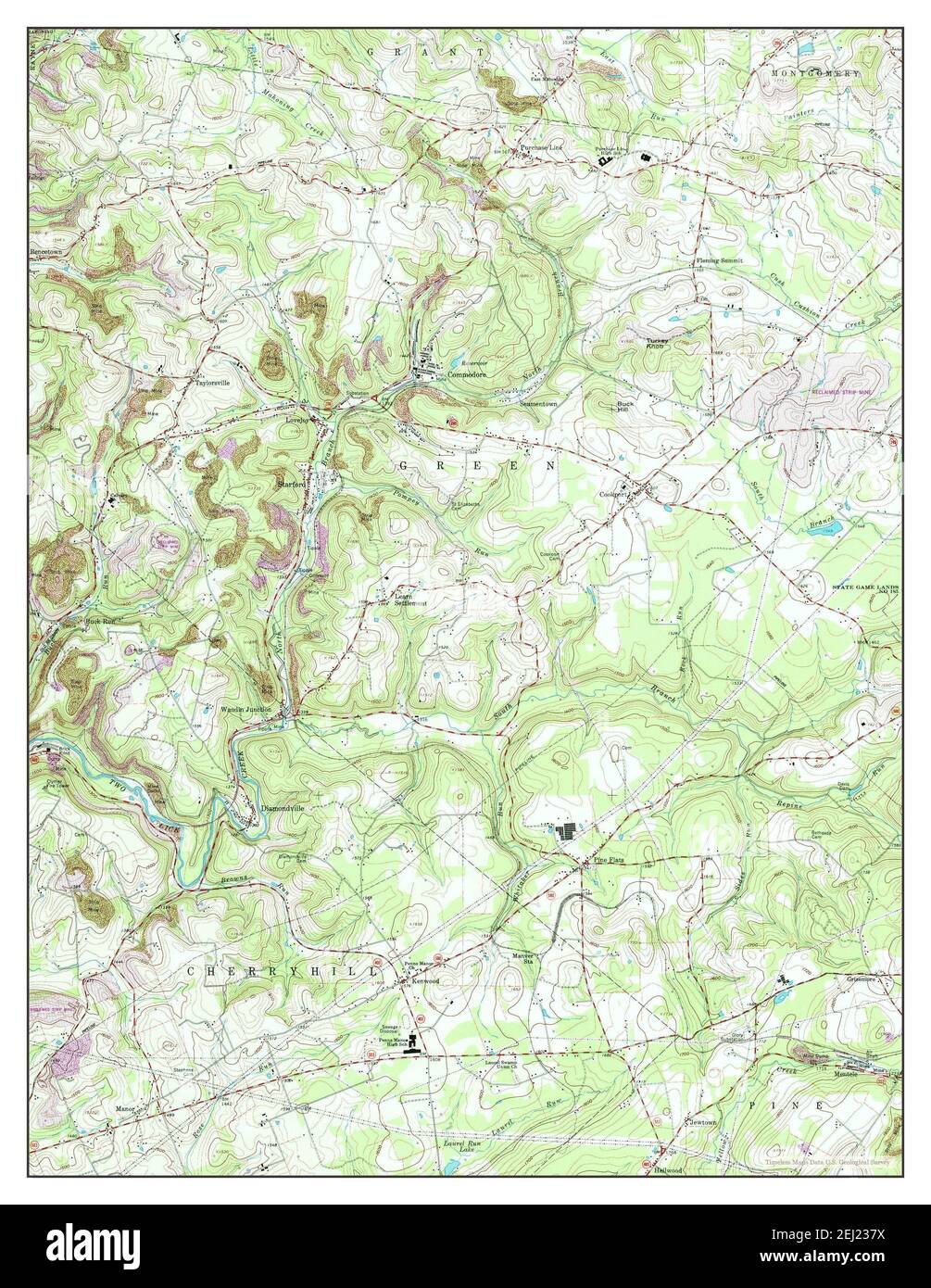 Commodore, Pennsylvania, map 1961, 1:24000, United States of America by ...