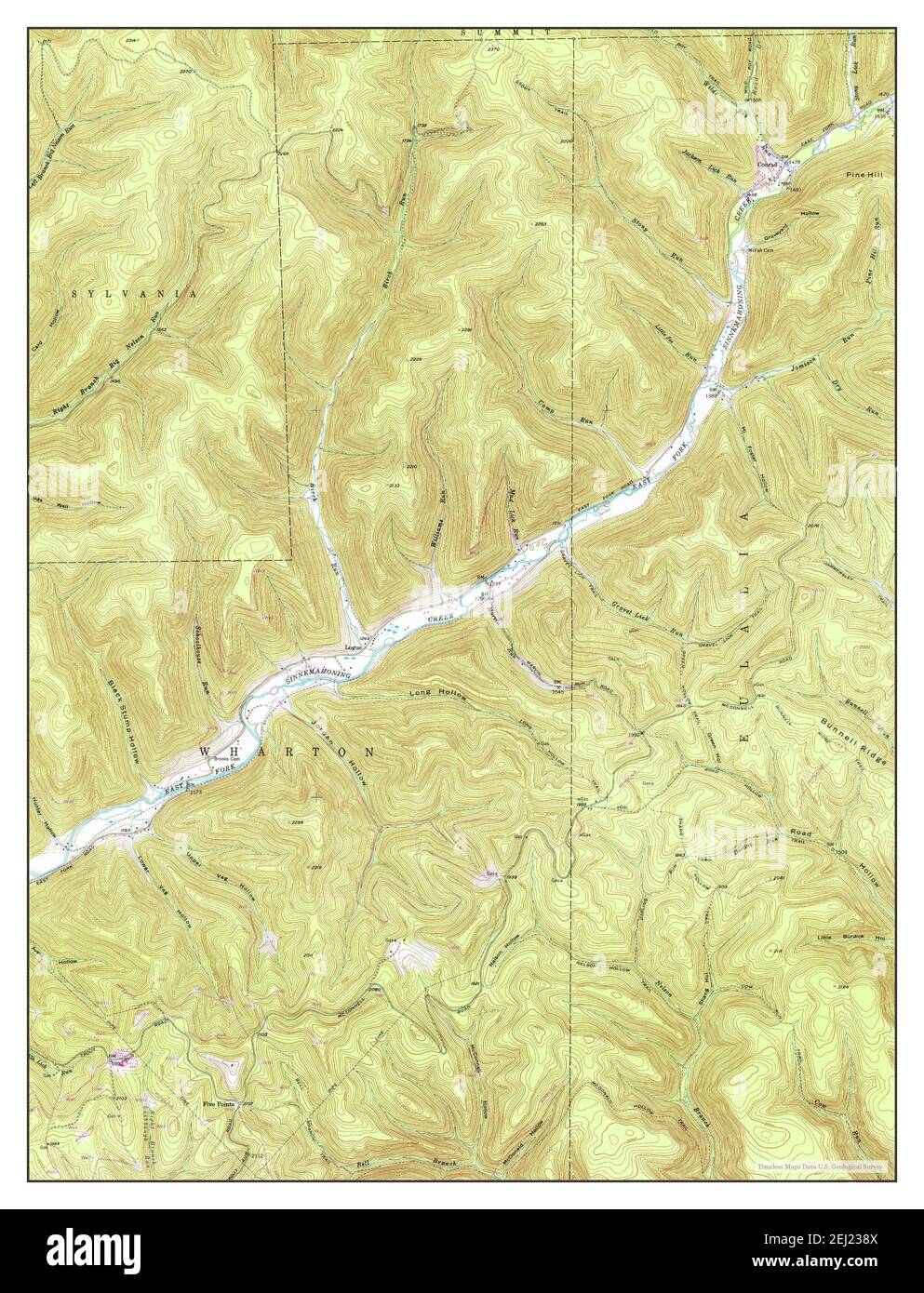 Conrad, Pennsylvania, map 1947, 1:24000, United States of America by ...