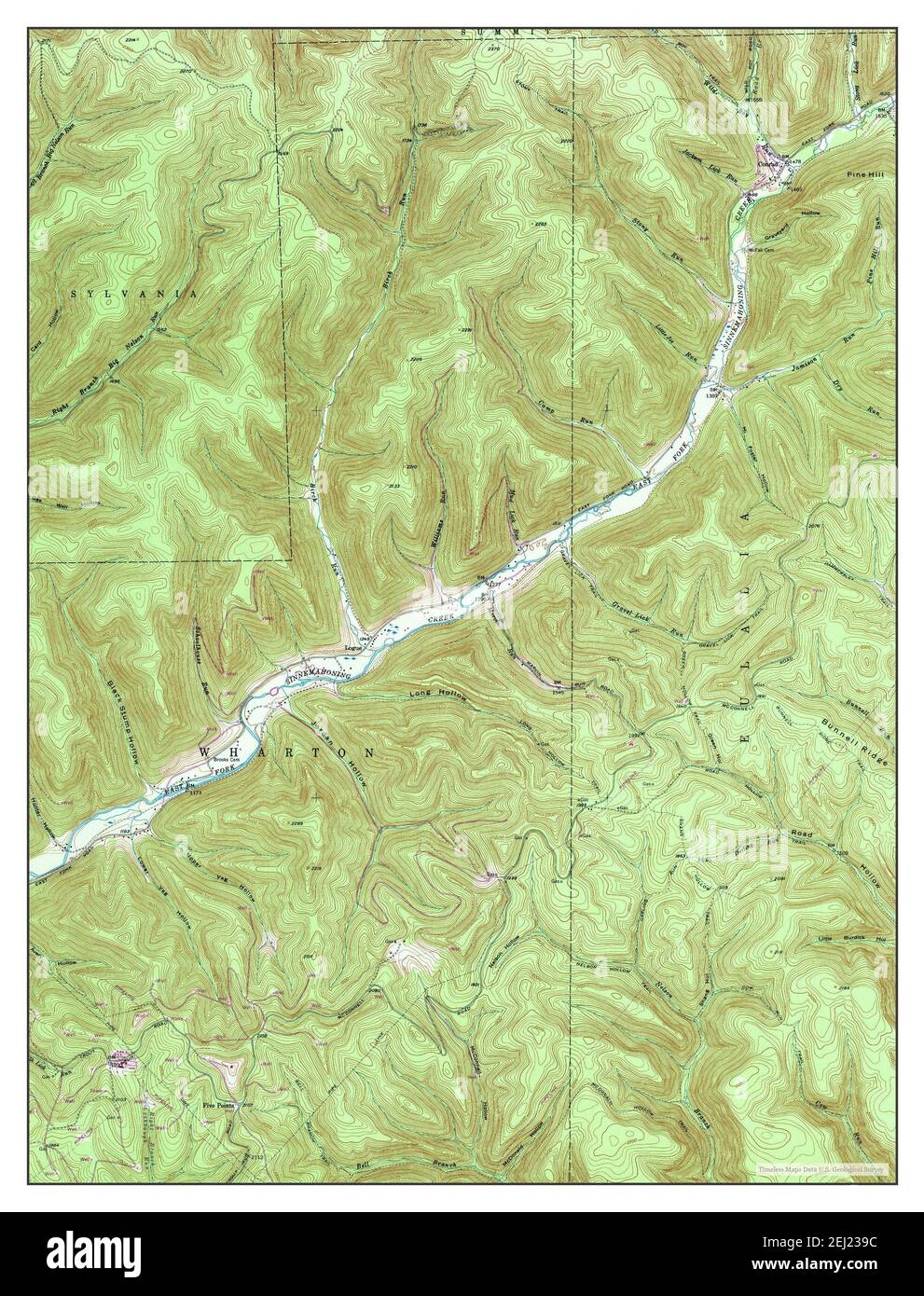 Conrad, Pennsylvania, map 1947, 1:24000, United States of America by ...