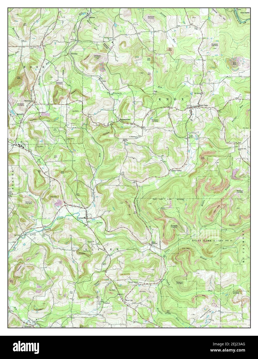Coolspring, Pennsylvania, map 1969, 1:24000, United States of America ...