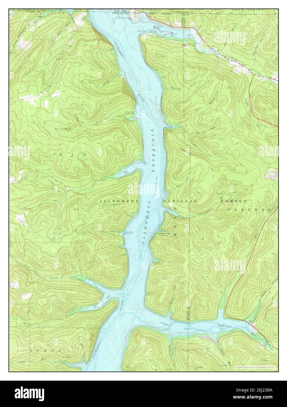 Cornplanter Run, Pennsylvania, map 1966, 1:24000, United States of ...