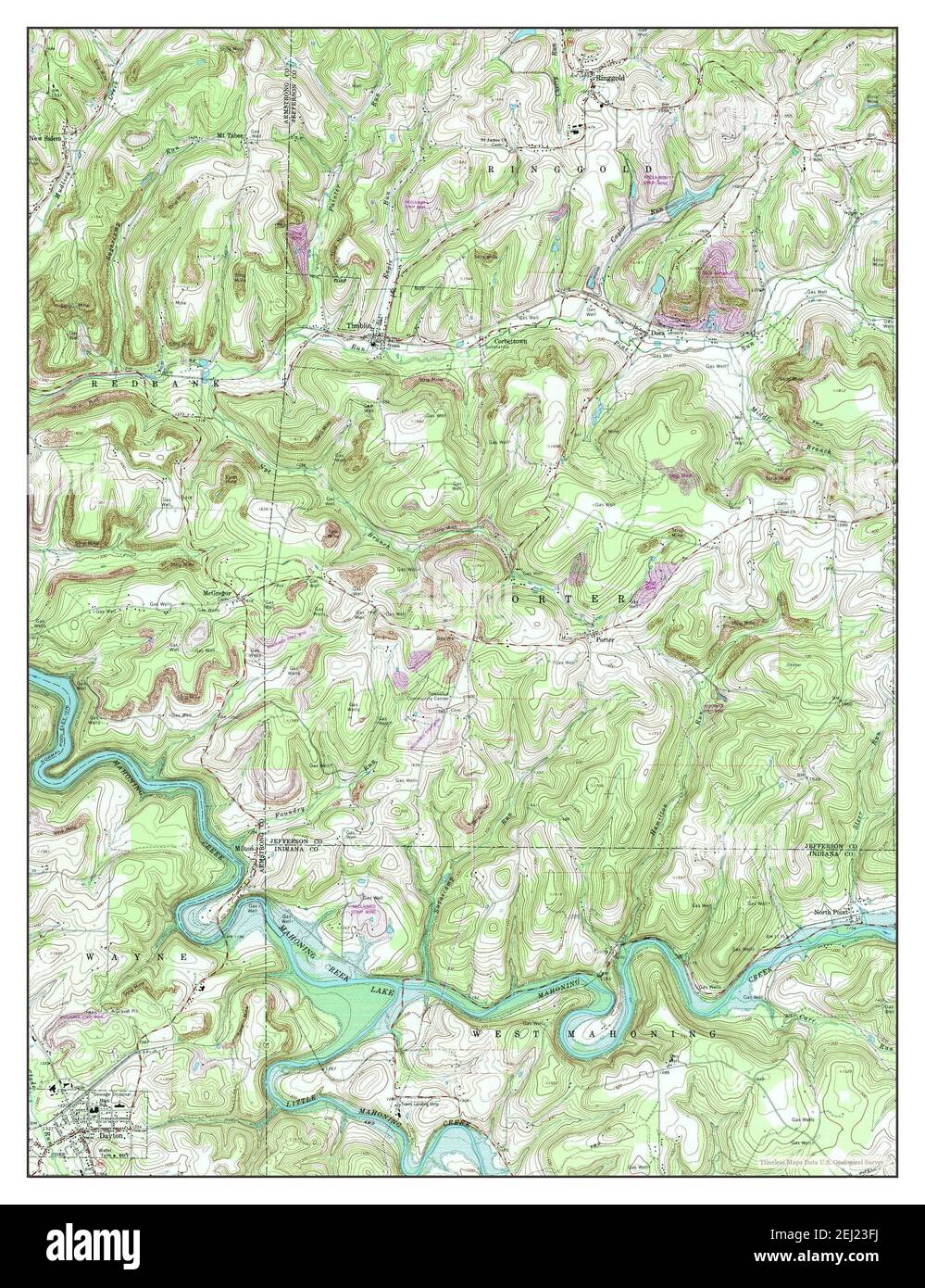 Dayton, Pennsylvania, map 1968, 1:24000, United States of America by ...