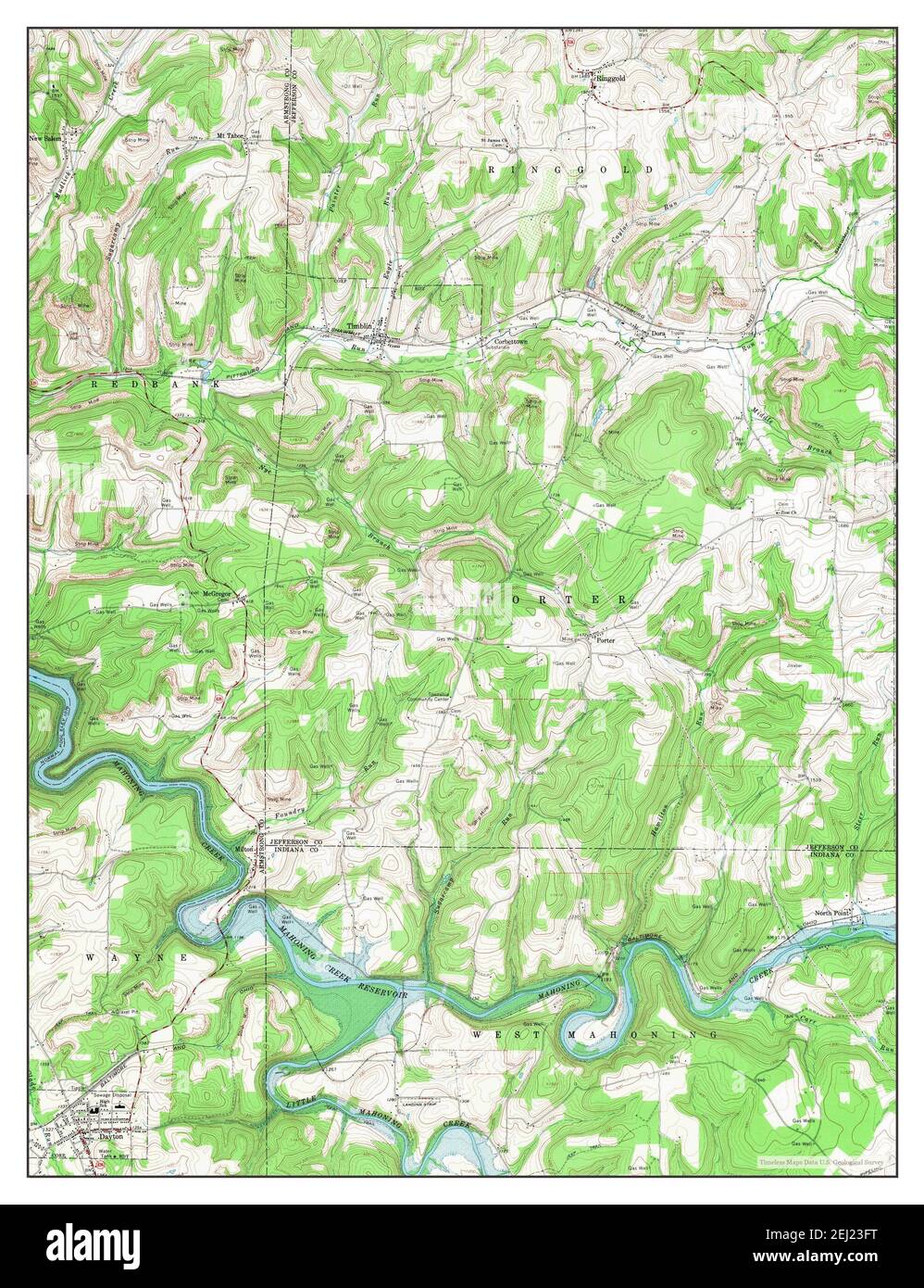 Dayton, Pennsylvania, map 1968, 1:24000, United States of America by ...