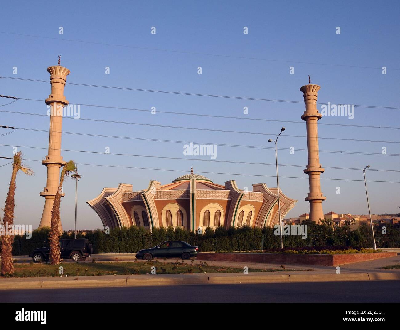 Police mosque in Sheikh Zayed city Giza city Egypt, Masjid Al Shorta at ...