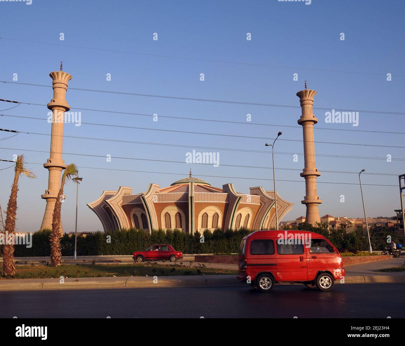 Police mosque in Sheikh Zayed city Giza city Egypt, Masjid Al Shorta at ...