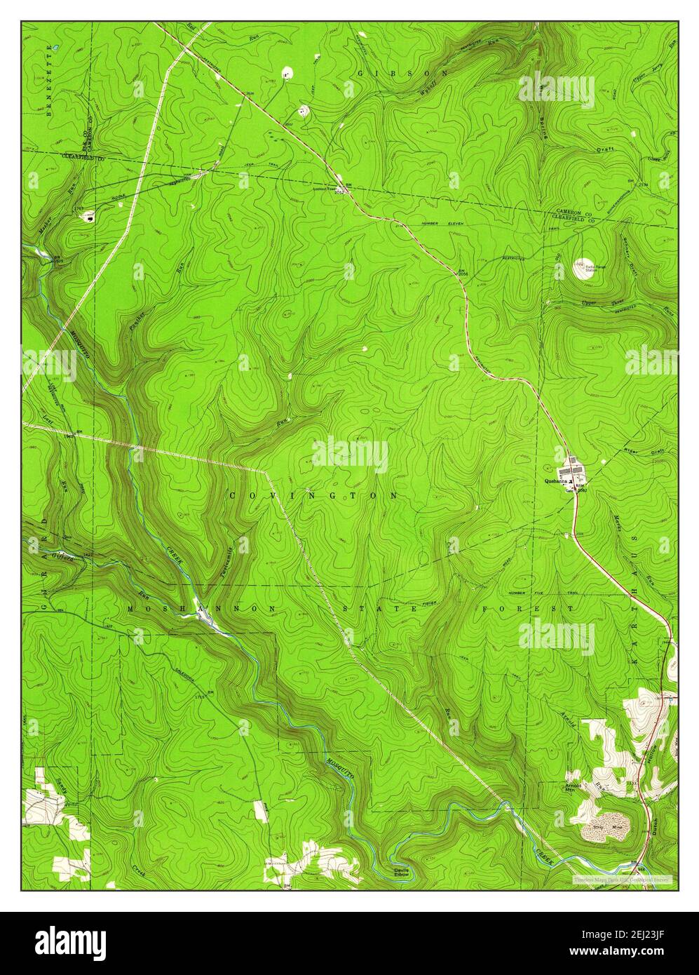 Map Of Elbow Cut Out Stock Images & Pictures - Alamy
