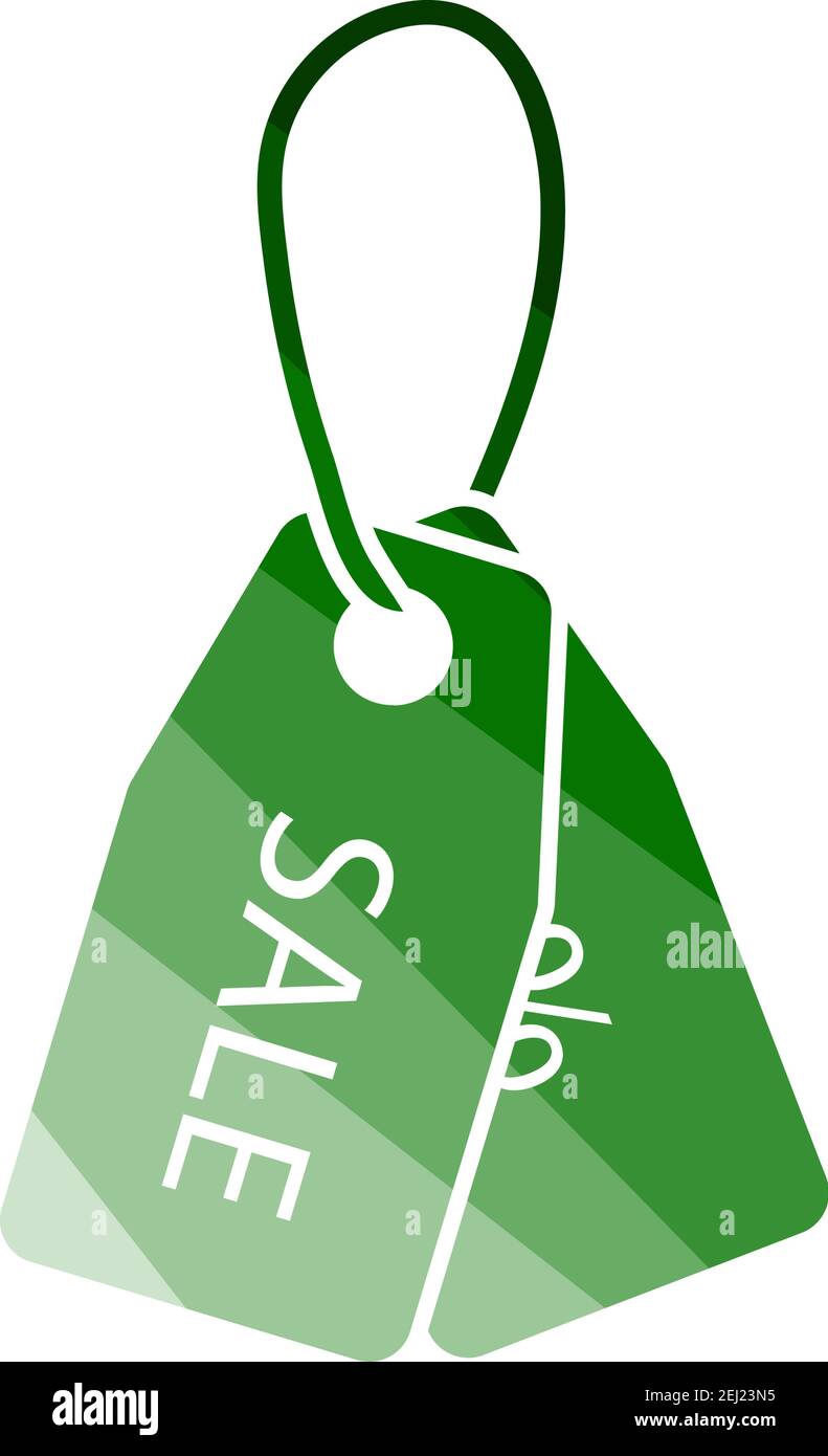 Discount Tags Icon. Flat Color Ladder Design. Vector Illustration Stock ...