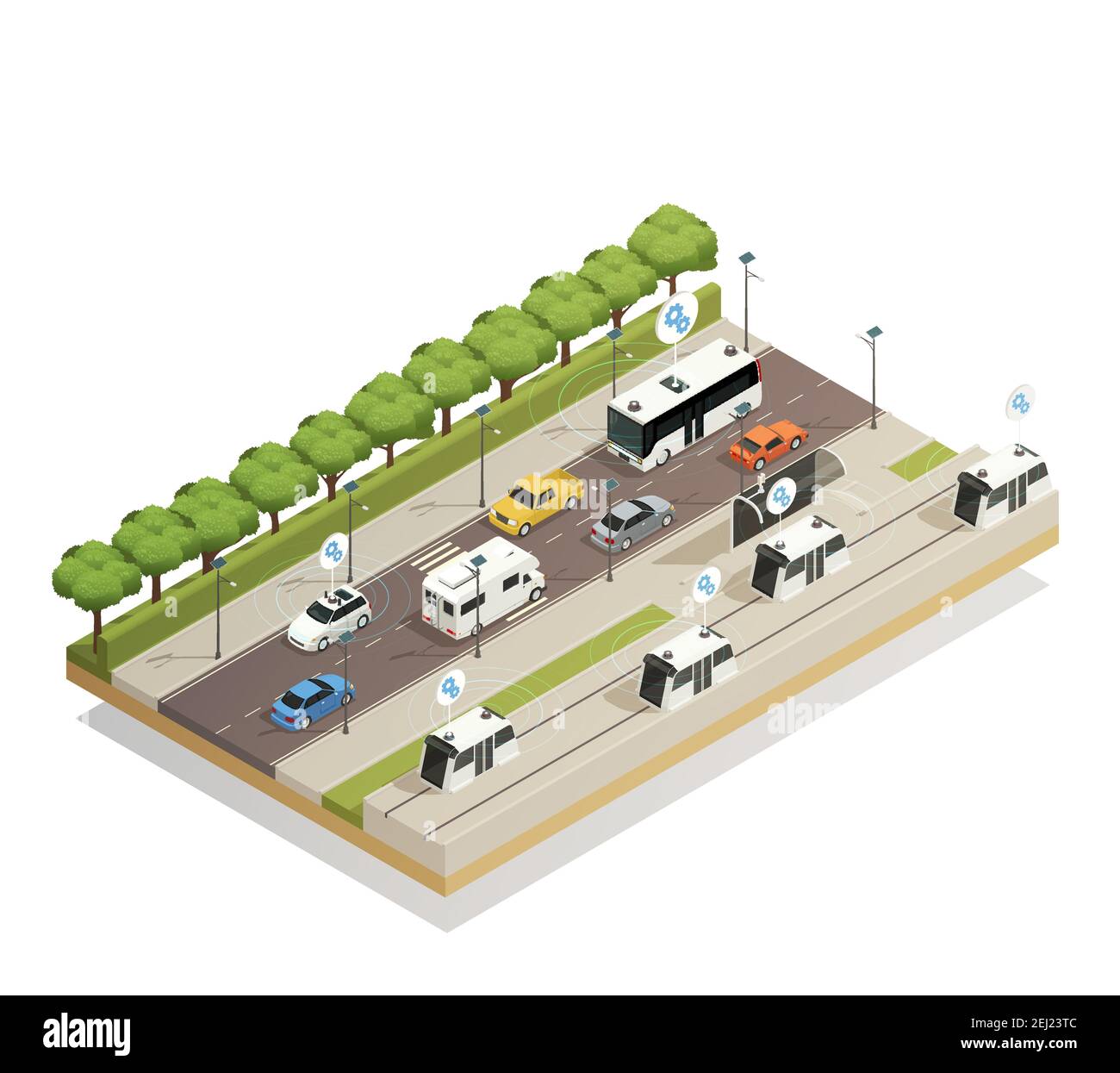 Smart city traffic assistance technology integrating cars in ...