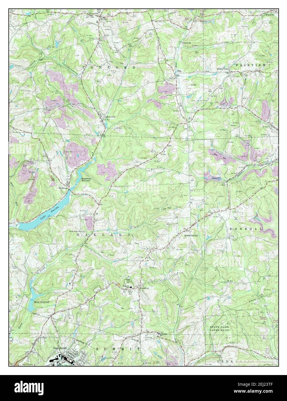East Butler, Pennsylvania, map 1964, 1:24000, United States of America ...