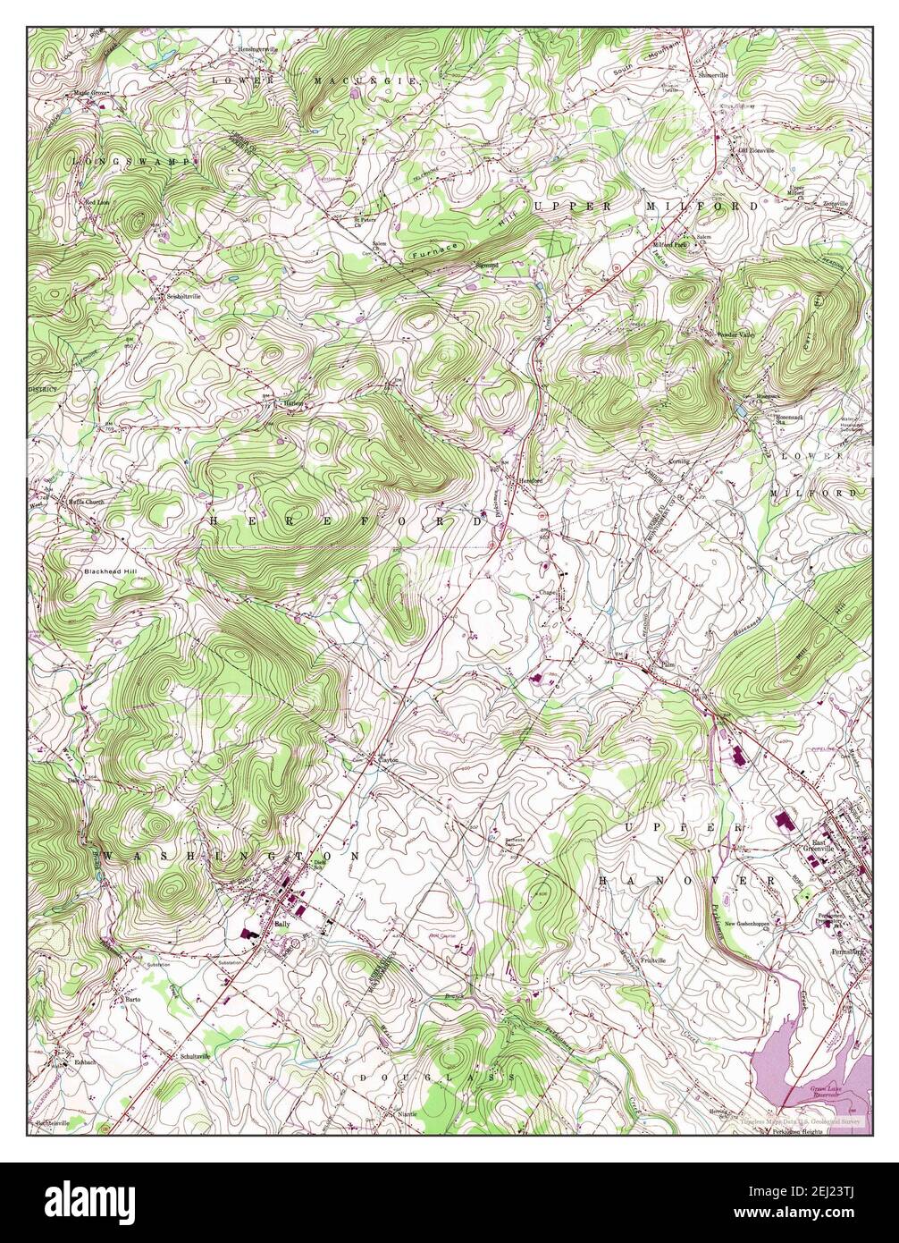 Greenville pennsylvania map hi-res stock photography and images - Alamy