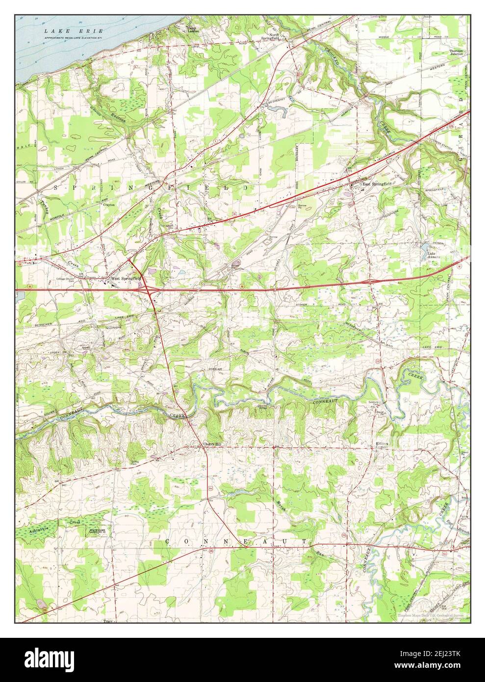 East Springfield, Pennsylvania, map 1959, 1:24000, United States of ...